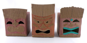 Tissue Box Tiki Faces - Free Pattern Download