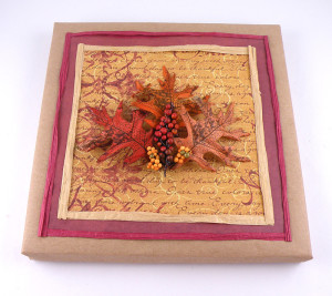 DIY Fall Gift Wrap - Happy First Day of Autumn - Gina Tepper