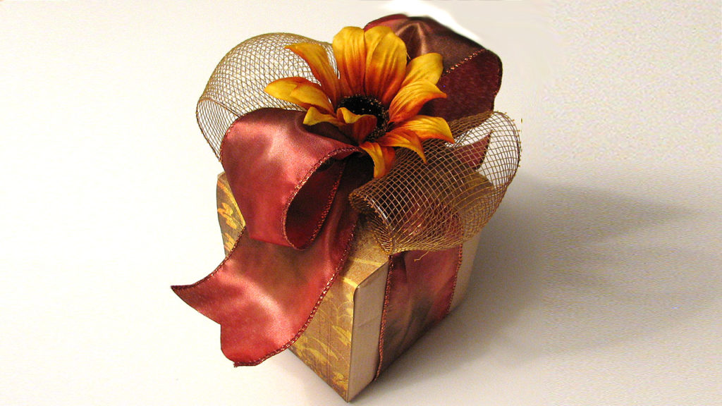DIY Fall Gift Wrap Amber Sunset - Gina Tepper