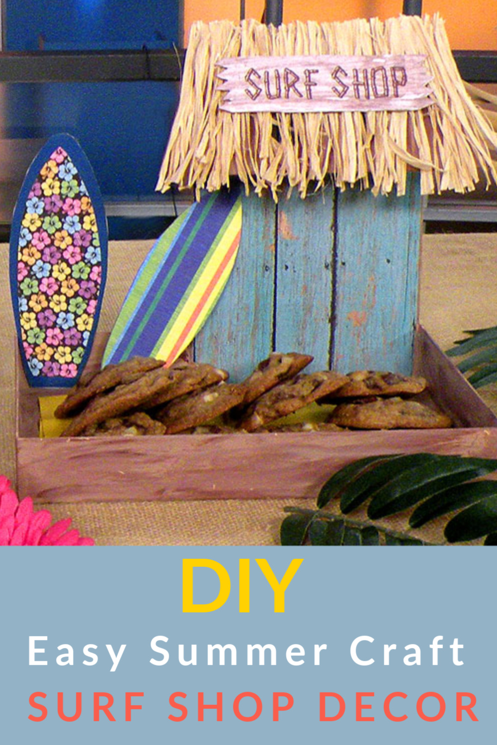 Beachy DIY Surfboard Decor (DIY Surf Shop Decorations)