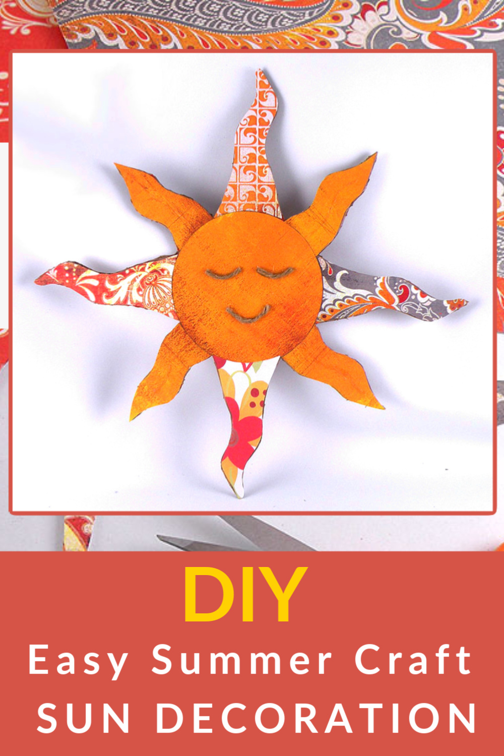 DIY Sun Decoration (Easy to Create â€“ Free Printable)