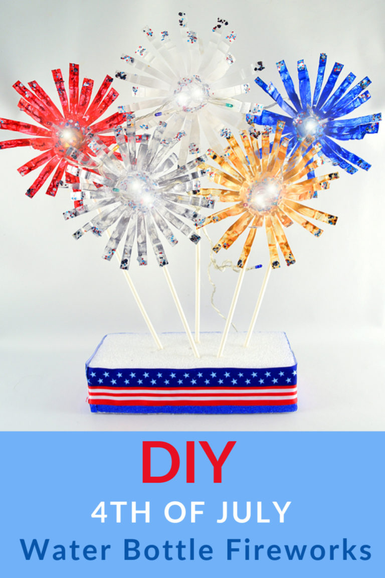 Dazzling DIY 4th of July Fireworks Decorations (Water Bottle Crafts)