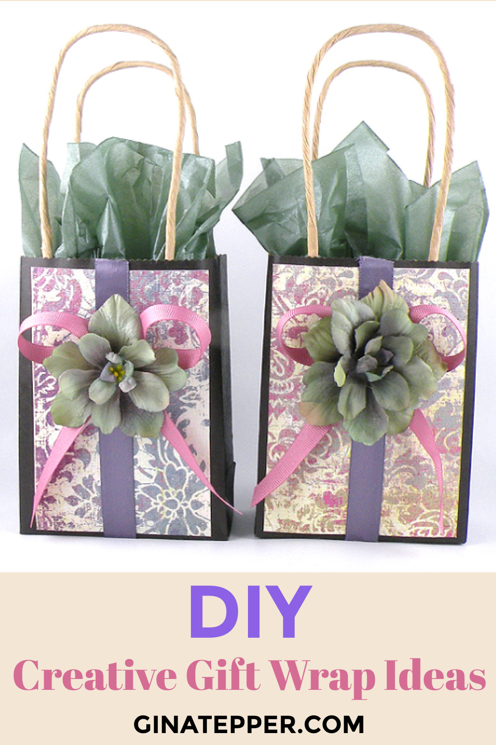 Muted Tones and Soft Colors Gift Wrap - Creative Gift Wrapping Ideas