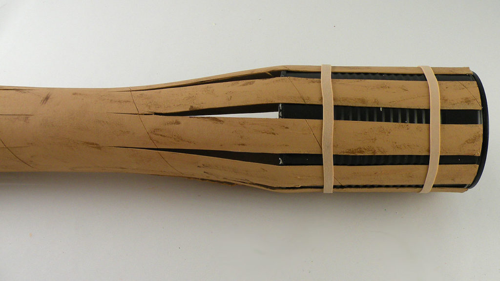 Flameless DIY Tiki Torches (Crafts with Wrapping Paper Rolls)