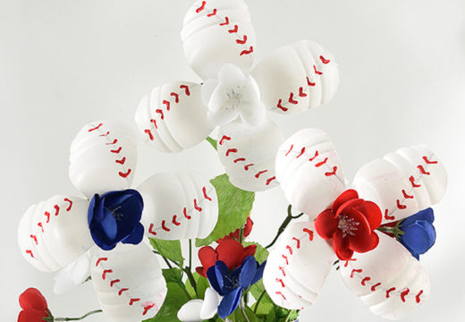 Amazingly Easy DIY Baseball Flowers (From Reused Items) - Gina Tepper