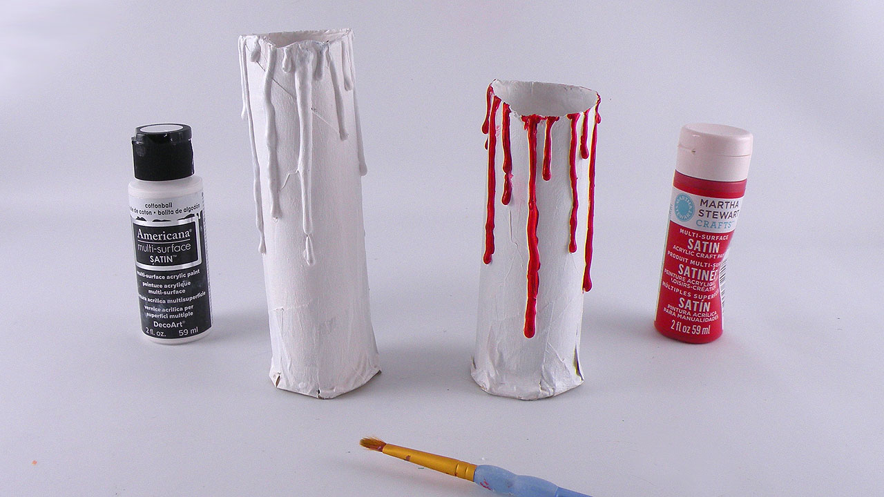 Cheap and Easy DIY Halloween Candles (Paper Towel Roll Candles) - Gina ...