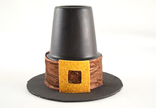 Easy DIY Pilgrim Hats Candle Holder Decoration (DIY Pilgrim Hat Craft)
