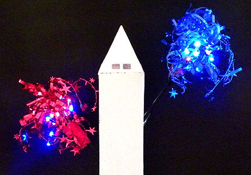 Fireworks at the Washington Monument