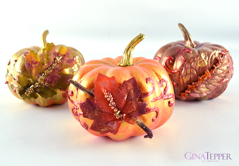 How to Decorate Mini Pumpkins (Pumpkin Decorating Ideas) - Gina Tepper