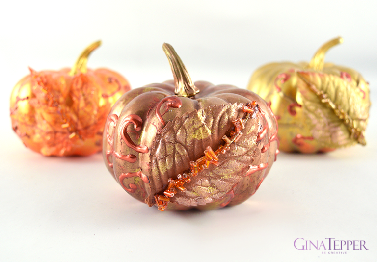 How to Decorate Mini Pumpkins (Pumpkin Decorating Ideas) - Gina Tepper