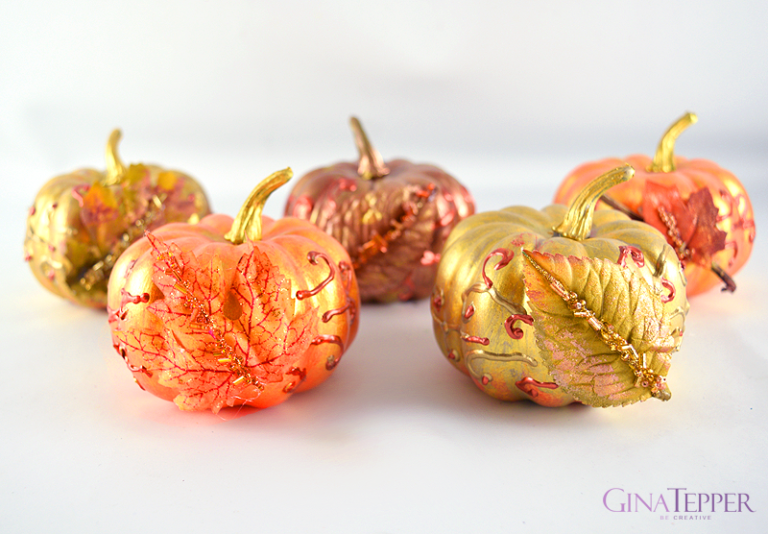 How to Decorate Mini Pumpkins (Pumpkin Decorating Ideas) - Gina Tepper