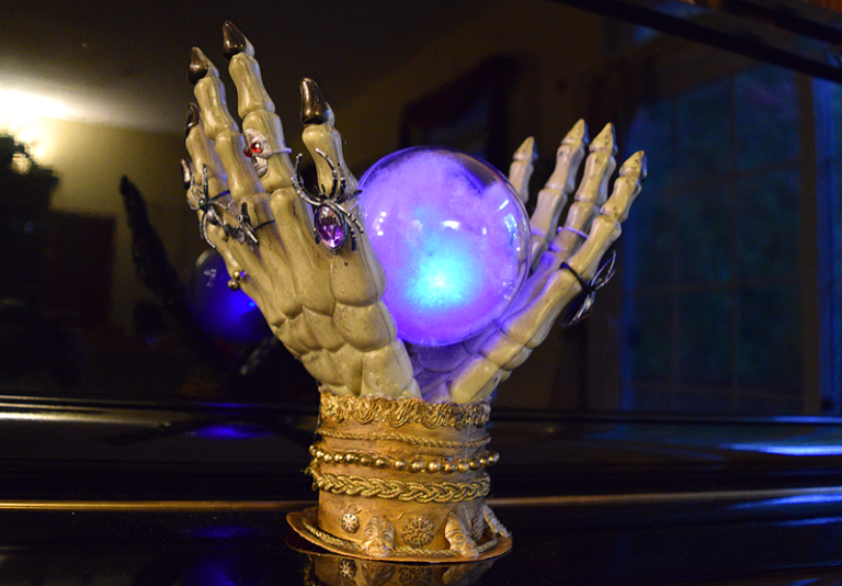 How to Make a DIY Crystal Ball and Base (Dollar Store DIY) - Gina Tepper