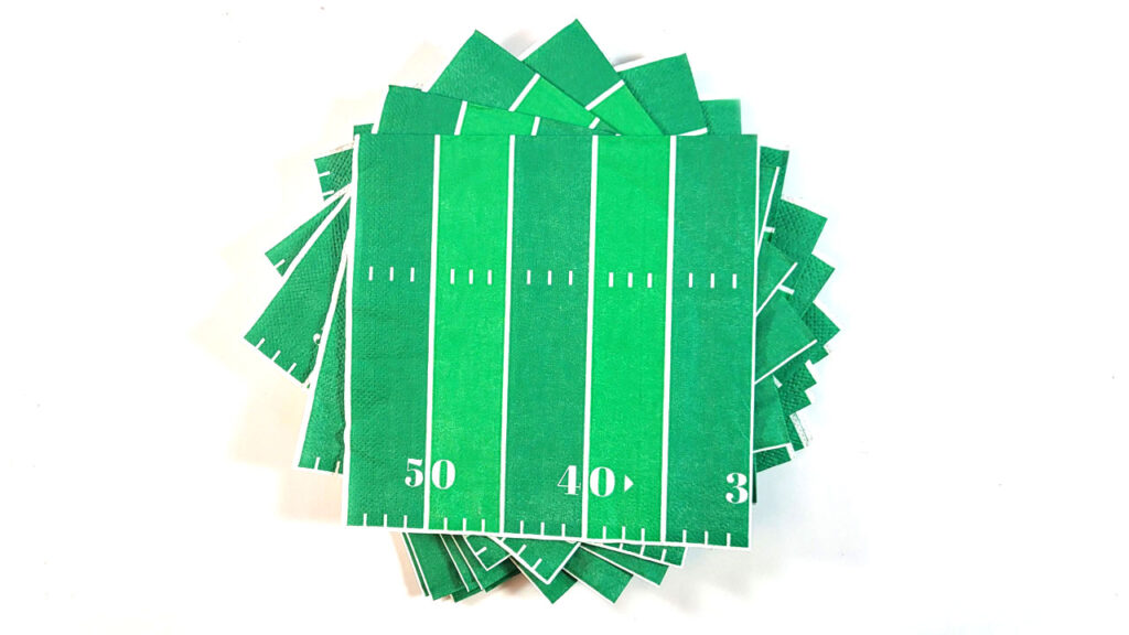 The Genius Spinning Glass Napkin Hack for your Super Bowl Party! - Gina ...